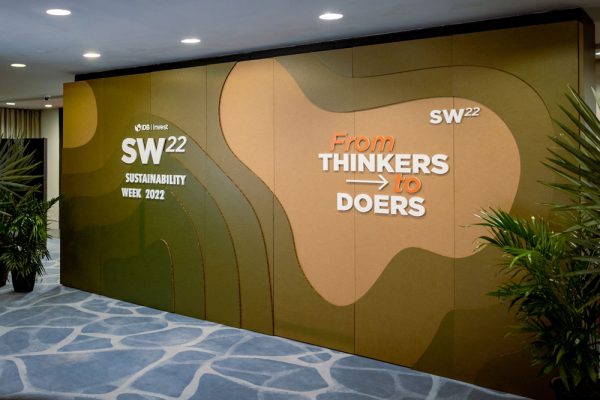 Sustainable events in hotels. Cardboard design for IDB Invest - Cartonlab
