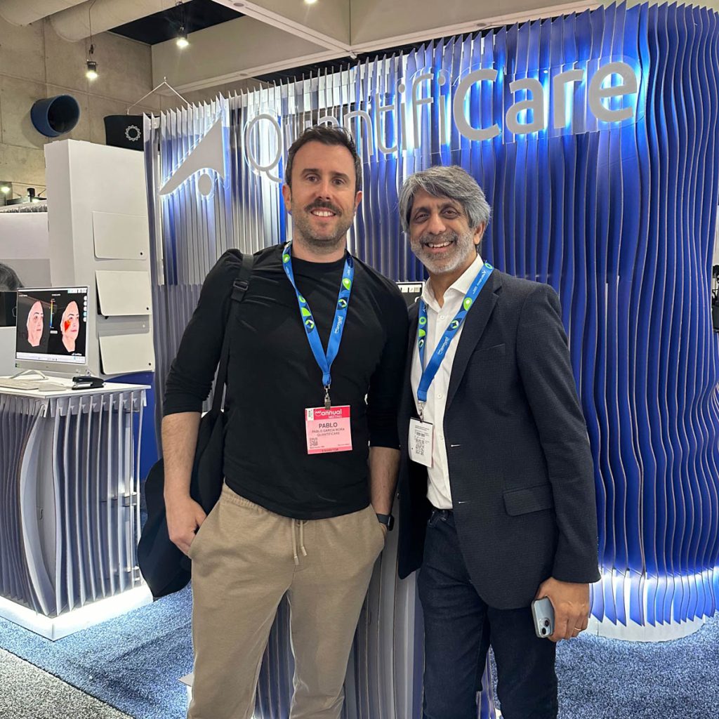 Cardboard booth for healthcare company. Quantificare at AAD