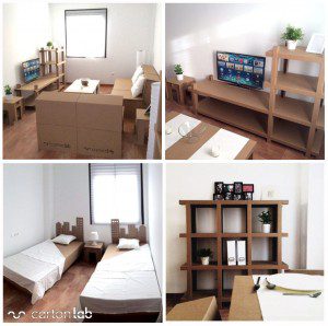 Muebles de cartón ecológicos | Diseño sostenible y funcional