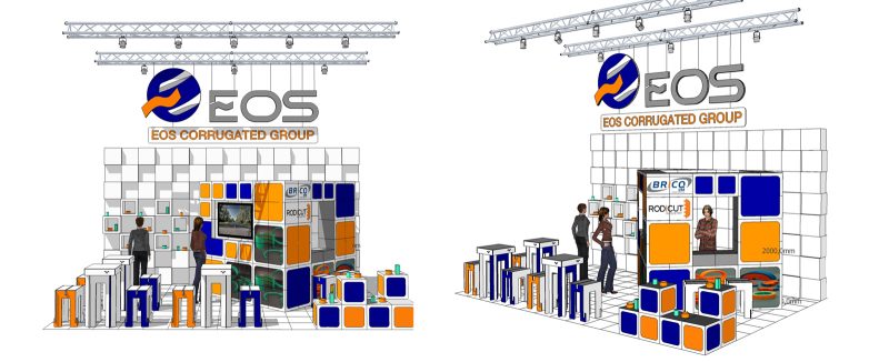 Cubo de Rubik gigante | Stand Eos Group en Orlando.