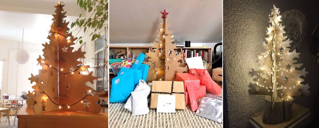 árboles De Cartón Para Tener Una Navidad Sostenible