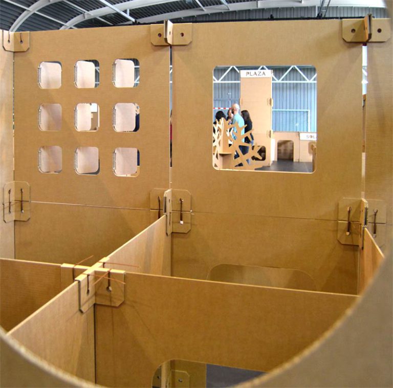 Laberinto de cartón para niños | juguete modular ecológico | Cartonlab