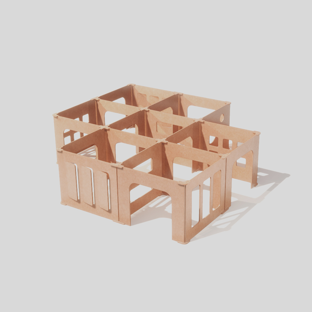 Laberinto de cartón para niños | juguete modular ecológico | Cartonlab