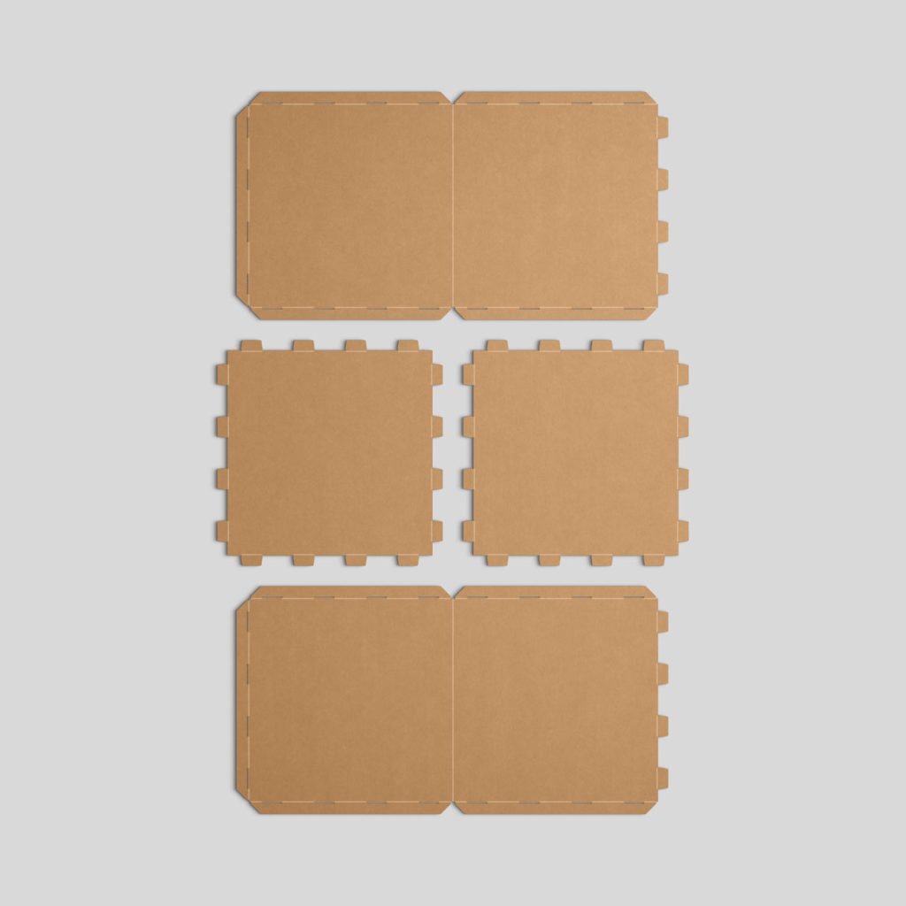 Cubos de cartón personalizados para campañas y eventos