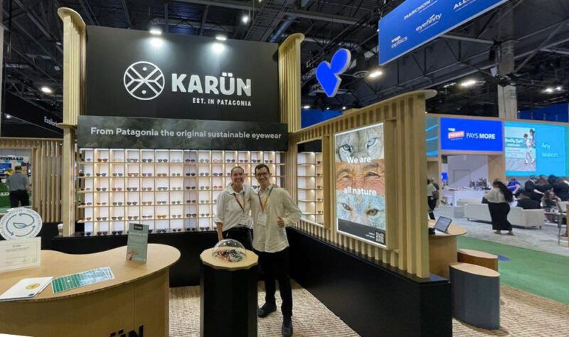 Stand ecológico en Las Vegas para Karün Eyewear - Cartonlab