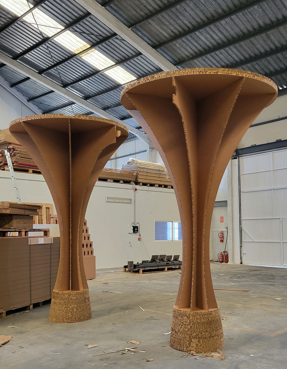 Stand de cartón nido de abeja para Panelpac en la feria C!Print - Cartonlab